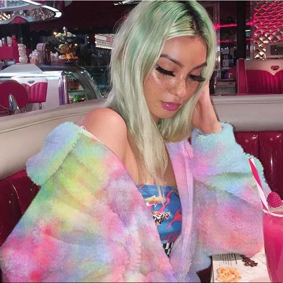 Dolls Kill | Jackets & Coats | Cuddle Creature Rainbow Bunny Coat ...